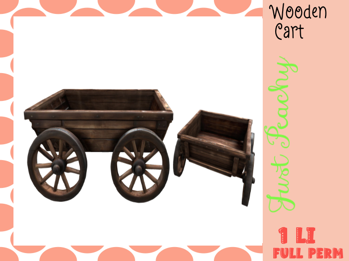 Second Life Marketplace - ::JP:: Wooden Cart FULL PERM