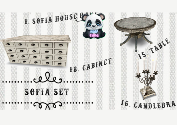 Second Life Marketplace - Scarlet Creative - The Arcade Sep 17 - Sofia Table MT