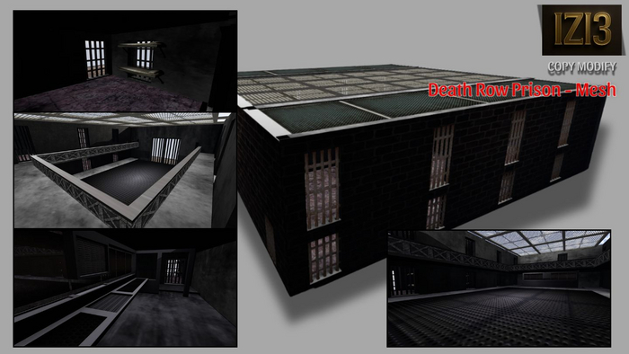 Second Life Marketplace - Prison Death Row - Mesh (Copy & Modify)