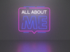 Second Life Marketplace - All about me neon sign Full Permission