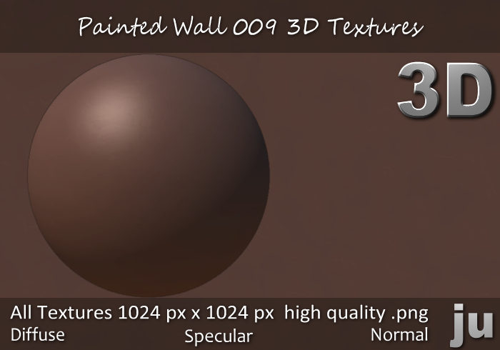 Second Life Marketplace - JU Painted Wall 009 3D Textures Full Perm
