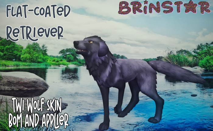 Second Life Marketplace - Brinstar - TWI Wolf - Flat Coated Retriever