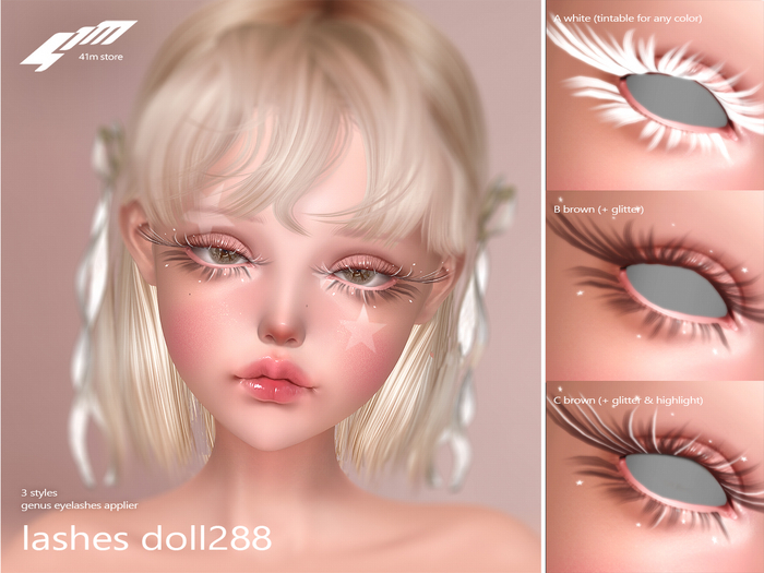 Second Life Marketplace - 41m / Lashes Doll288 / Genus