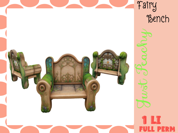 Second Life Marketplace - ::JP:: Fairy Bench FULL PERM
