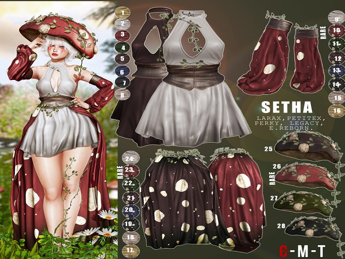 Second Life Marketplace - 25 UNA. Setha Hat Brown