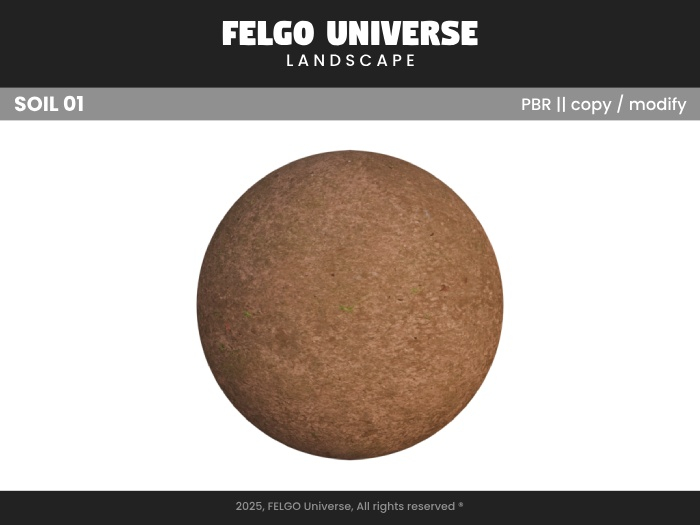 Second Life Marketplace - FELGO Universe // PBR - Soil 01