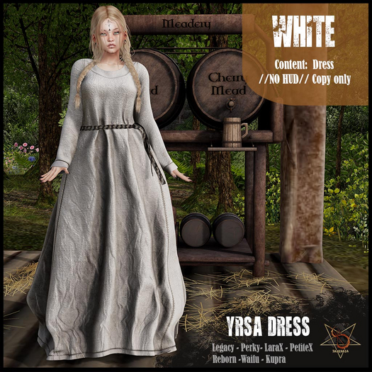 Second Life Marketplace - //RKS// Yrsa Dress - White