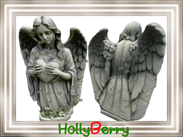 Second Life Marketplace - HB: Angel w Heart Statue FuLL PERM