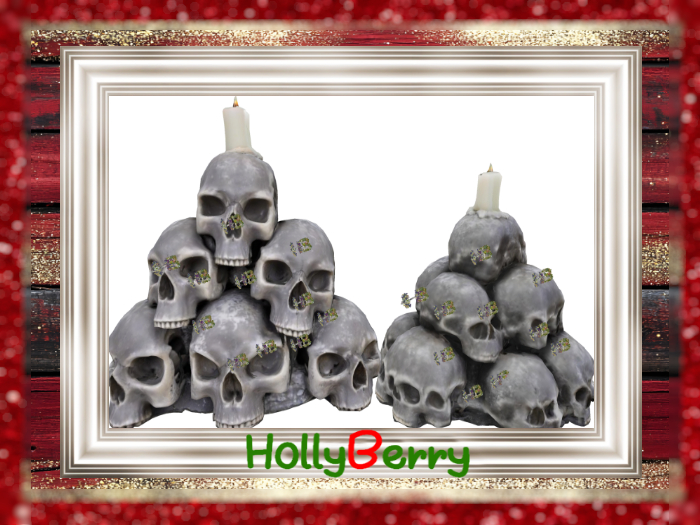 Second Life Marketplace - HB: Skull Pile Candle FuLL PERM