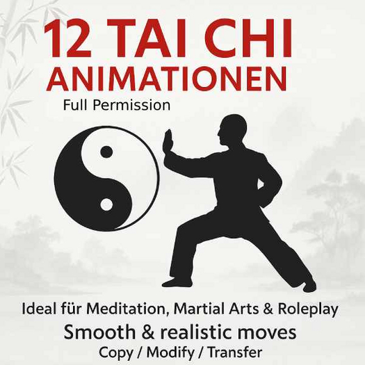 Second Life Marketplace - 12 Authentic Tai Chi Animations – Full ...