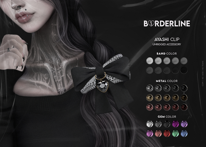 Second Life Marketplace - BORDERLINE - Ayashi Clip WHITE