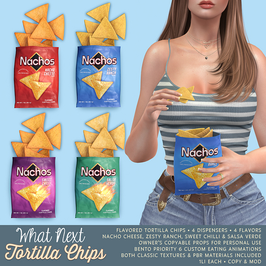 Second Life Marketplace - {wn} Tortilla Chips (wear to unpack)