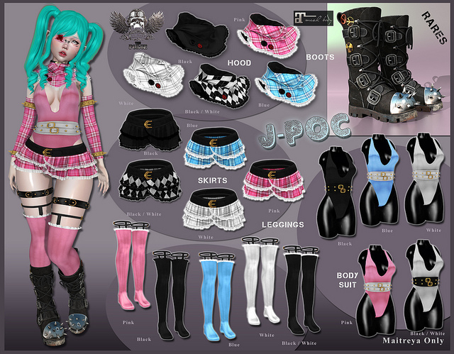 Second Life Marketplace - [The Forge] J-Poc Bodysuit, White Box