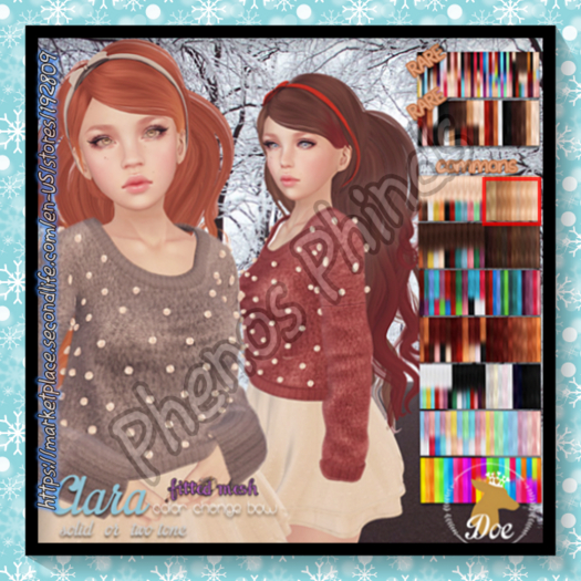 Second Life Marketplace - Doe: Clara (Two-Tone) - Blondes RETIRED GACHA