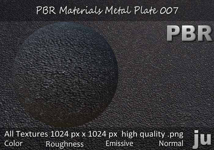 Second Life Marketplace - JU PBR Materials Metal Plate 007 Full Perm