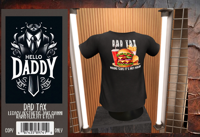Second Life Marketplace - Hello Daddy by SBB-Dad Tax Tee