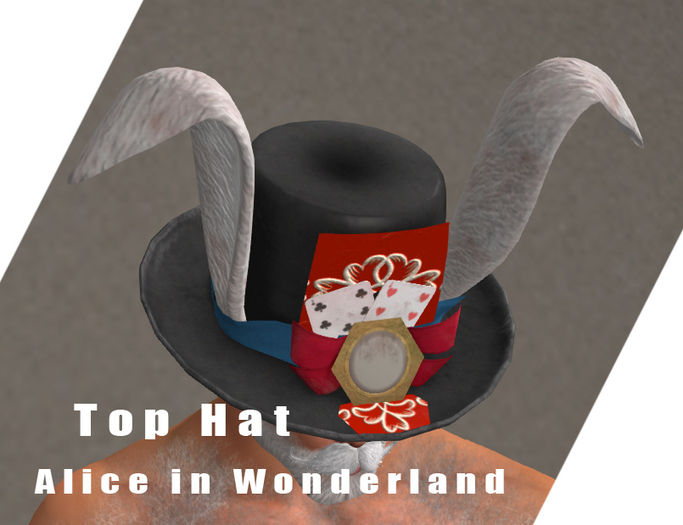 Second Life Marketplace - Alice in Wonderland Top Hat - High LOD ...