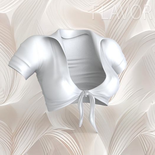 Second Life Marketplace - White Y2K BOMBSHELL TOP