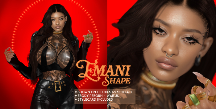 Second Life Marketplace - ALLURE - Emani Shape - LeLUTKA Avalon 4.0