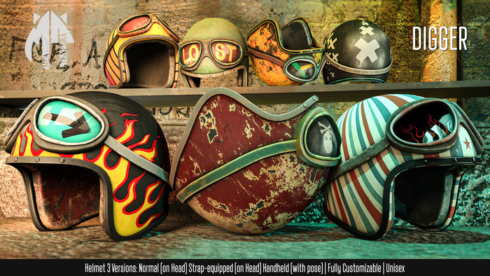 Second Life Marketplace - . : Mea Tenebra : . Digger - Helmet