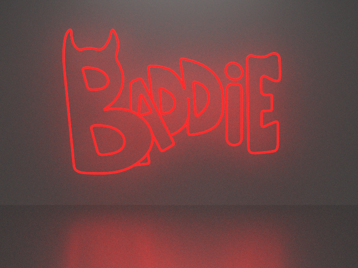 Second Life Marketplace - Baddie neon sign Full Permission