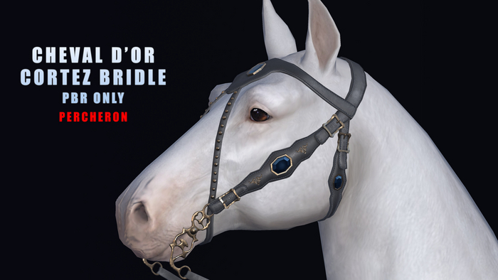 Second Life Marketplace - Cheval D'or / Teeglepet Percheron / Cortez ...