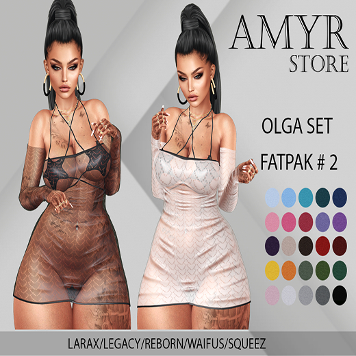 Second Life Marketplace - AMYR - OLGA V 2 fatpak DEMO