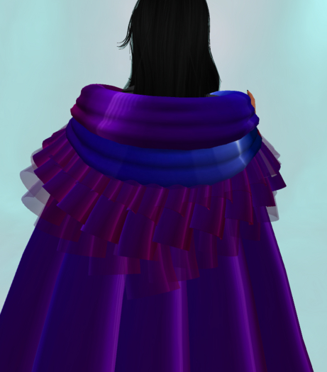Second Life Marketplace - Long Silk Shiny Blue and Purple Cape
