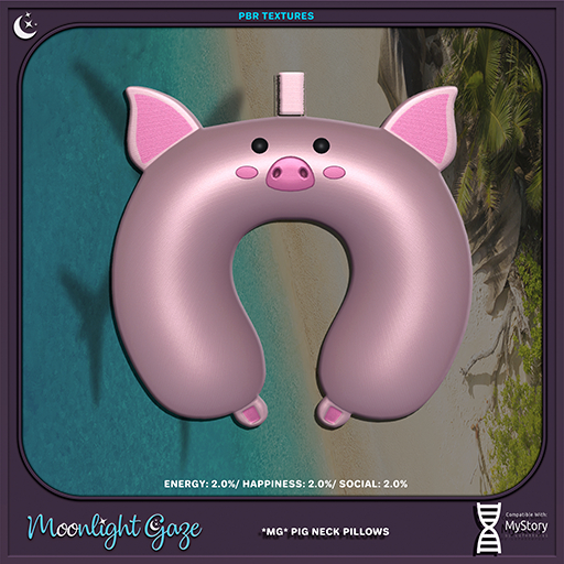 Second Life Marketplace - *MG* Pig Neck Pillow ADD