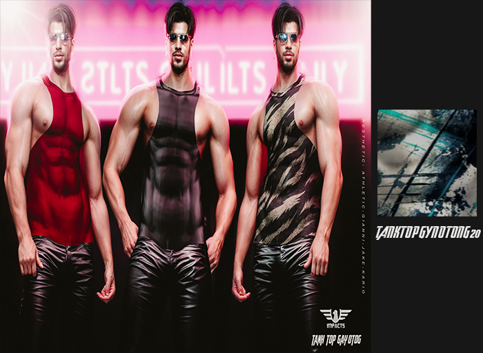 Second Life Marketplace - IMPACTS- TANK TOP GYN OTONG 20 enzo/Gian/Jake ...