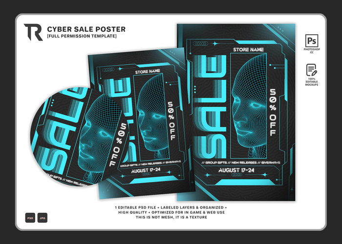 Second Life Marketplace - [TR] Cyber Sale Poster