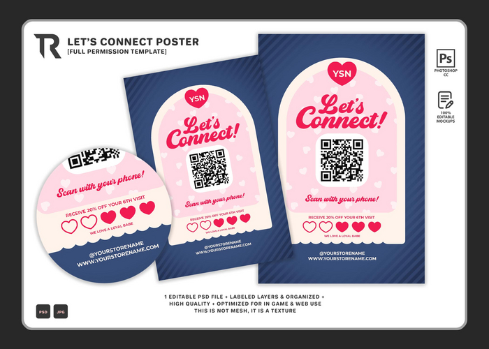 Second Life Marketplace - [TR] Let's Connect Poster