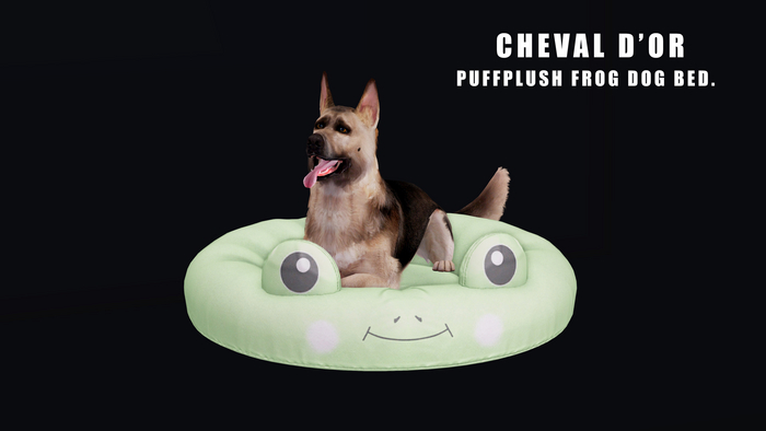 Second Life Marketplace - Cheval D'or / PuffPlush Frog Dog Bed.