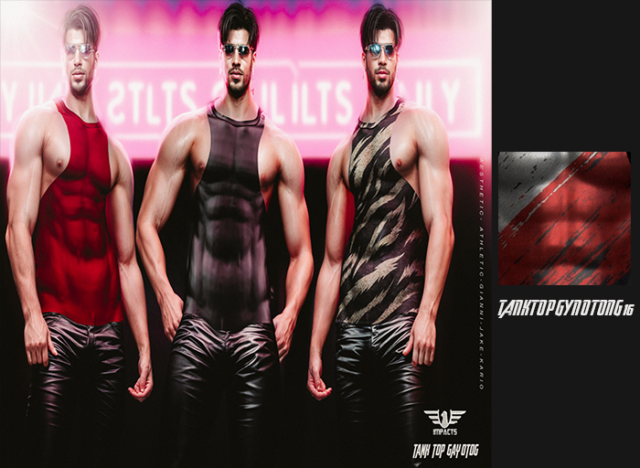 Second Life Marketplace - IMPACTS- TANK TOP GYN OTONG 16 enzo/Gian/Jake ...