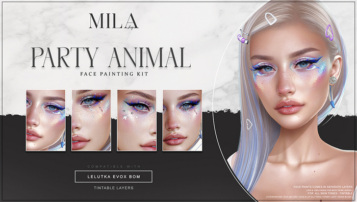 Second Life Marketplace - .MILA. Party Animal Kit [BOM EVOX]