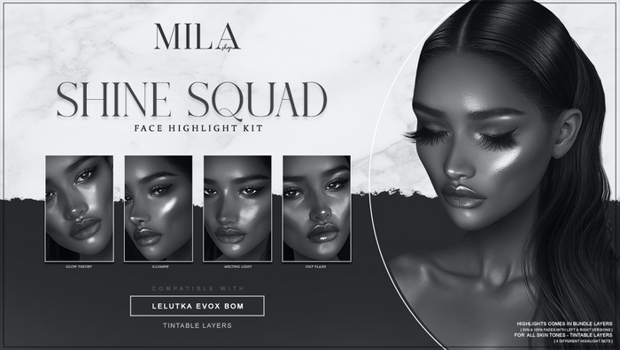 Second Life Marketplace - .MILA. Shine Squad Highlights [BOM EVOX] DEMOS