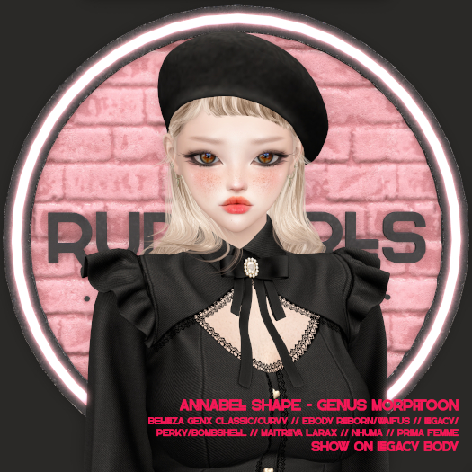 Second Life Marketplace - RudeGirls - Annabel Shape for Genus MORPHtoon