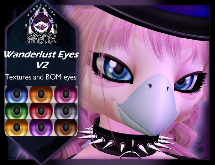 Second Life Marketplace - Khaotix - BOM - Wanderlust Eyes V2