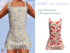 Second Life Marketplace - enby summer dress Lara X Flat & Petite print set