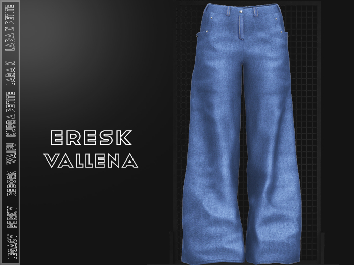 Second Life Marketplace - Eresk : Vallena Pants jeans Mid (ADD)