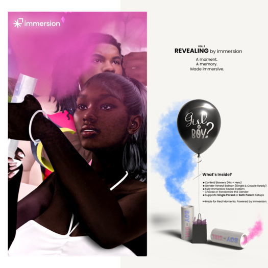 Second Life Marketplace - Immersion – Gender Reveal System (Balloon ...