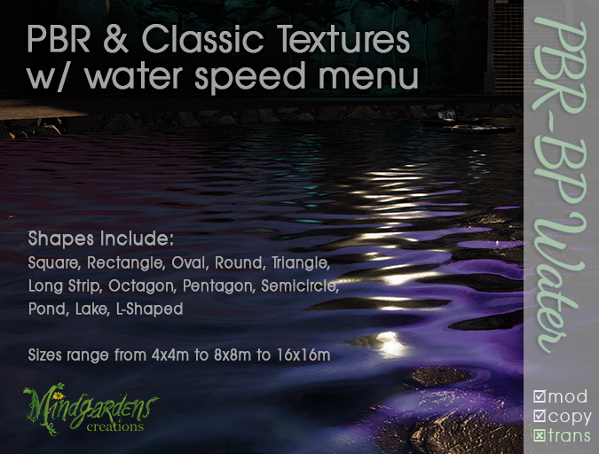 Second Life Marketplace - PBR/Classic Water - Simulates realistic ...
