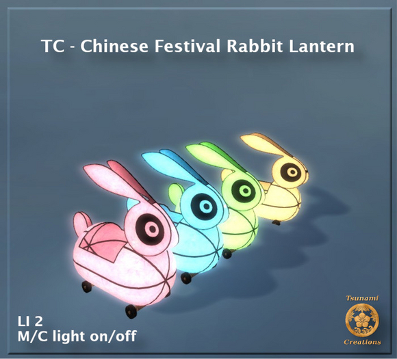 Second Life Marketplace - TC - Chinese Festival Rabbit Lantern