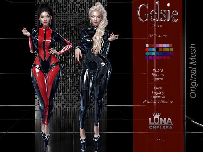 Second Life Marketplace - Gelsie Full Body Latex Catsuit, Fatpack ...