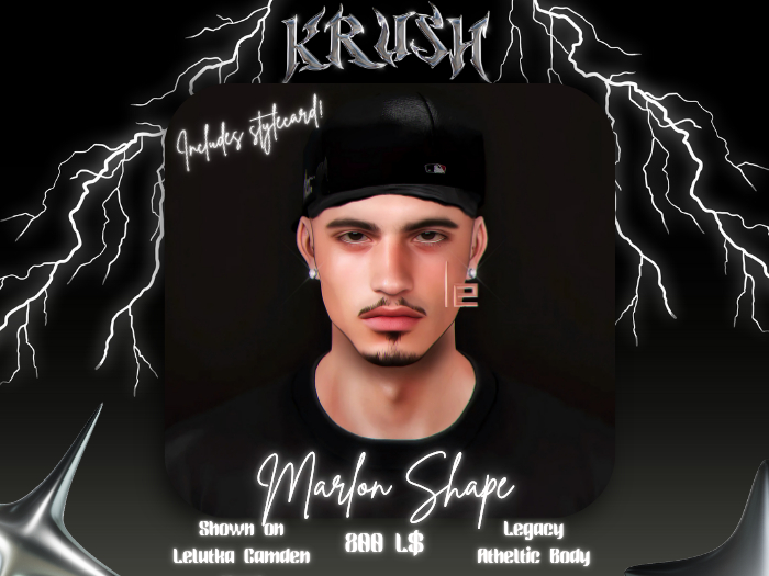 Second Life Marketplace - KRUSH - MARLON SHAPE PACK