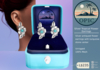 Second Life Marketplace - [OPIC] Silver Tropical Flower Earrings (Box)