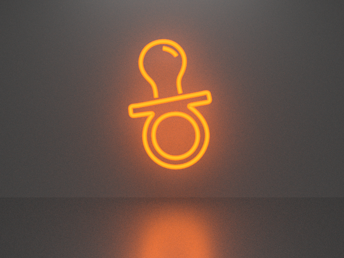 Second Life Marketplace - Pacifier neon sign Full Permission