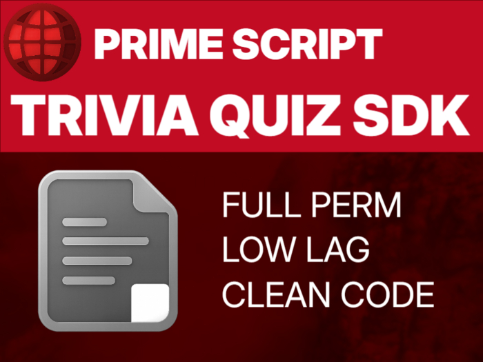 Second Life Marketplace - Trivia Game Script with Counter FULL PERM ...