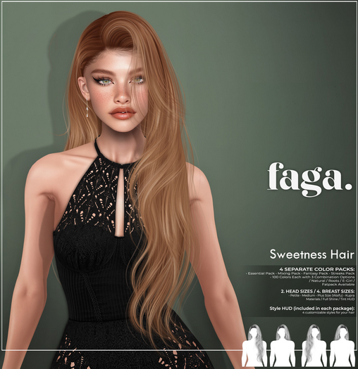 Second Life Marketplace - Faga. (HUD.Unpack) Sweetness / - Fantasy Pack