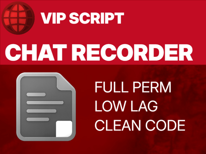 Second Life Marketplace - Consenual Chat Recorder Script FULL PERM